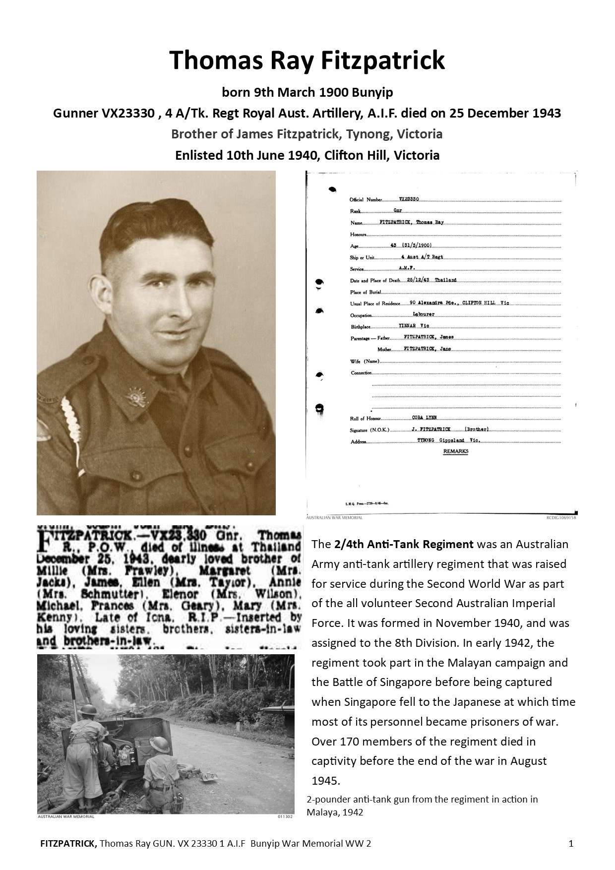 Remembering our WW2 veterans who gave the ultimate sacrifice – Page 9 ...
